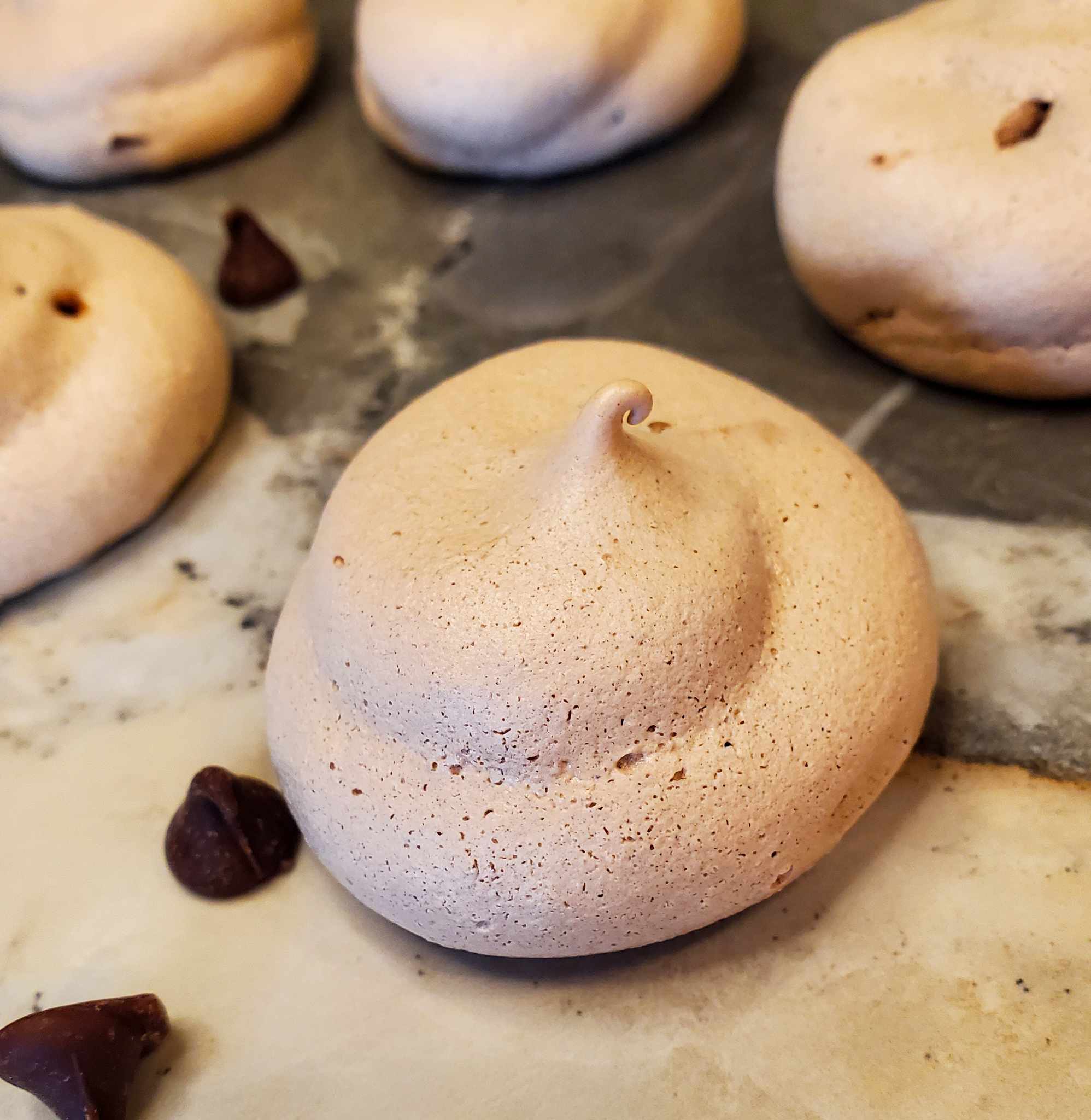 Chocolate Chip Merinque Cookies - She's Got The Cooks