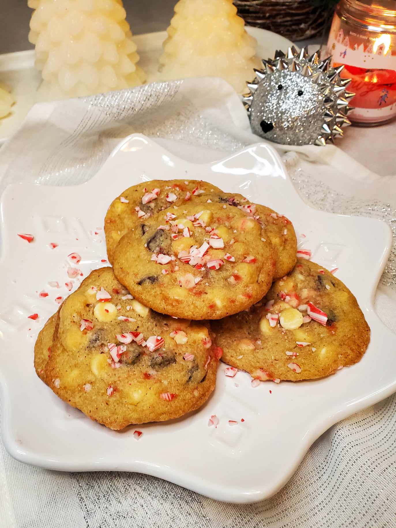 Double Chocolate Candy Cane Cookies - She's Got The Cooks