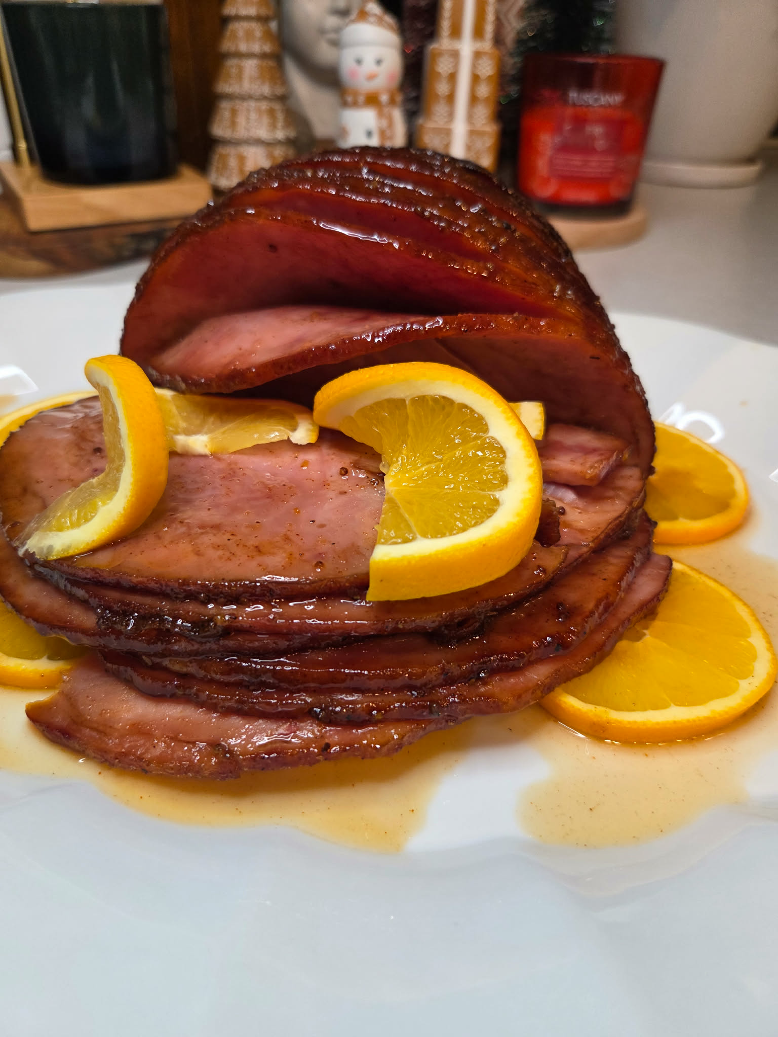 Double Smoked Ham with Maple-Bourbon Glaze: A Festive Showstopper - She ...